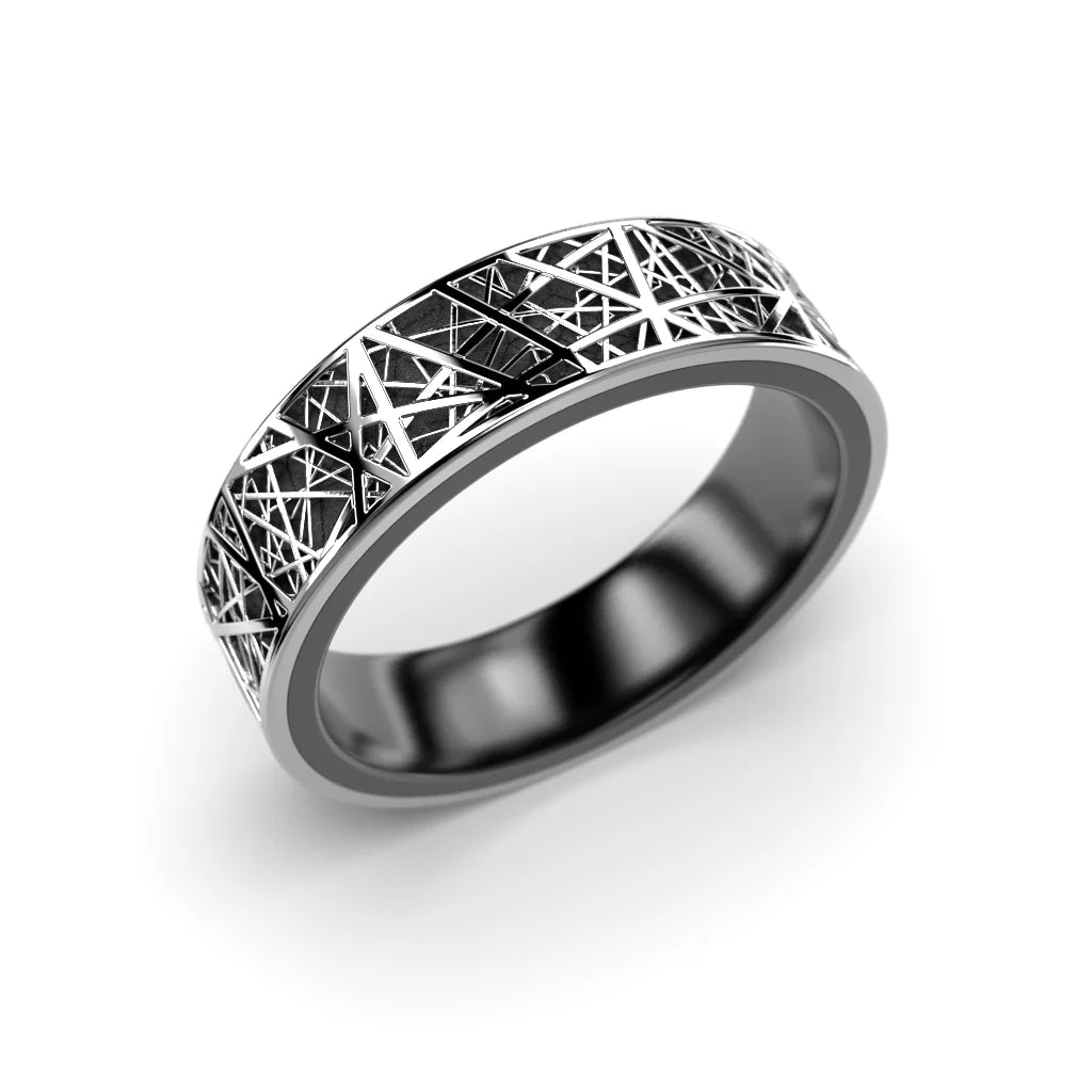 Festive Routa Nox 6mm kihlasormus valkomusta 14-RM60-VM – Puustjärven ...